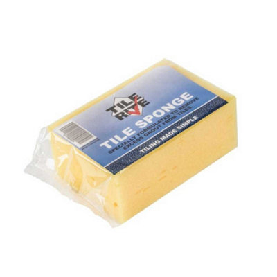 Tile Rite DIY Grouting Sponge Yellow (55mm x 150mm x 95mm) | DIY at B&Q