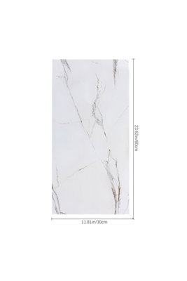 Tile Stickers Marble Adhesive Tile Art Wall Decal Sticker for Kitchen ...