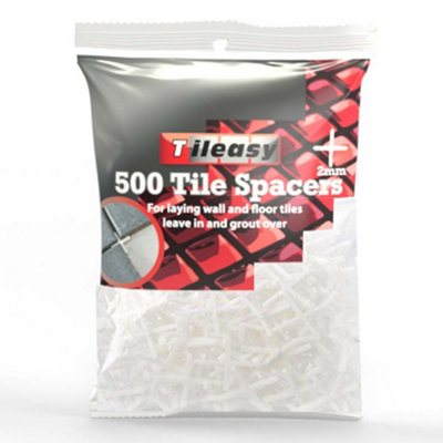 Tileasy High-Grade Polystyrene 1mm Tile Spaces Bag of 500