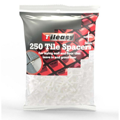 Tileasy High-Grade Polystyrene 3mm Tile Spaces Bag of 250