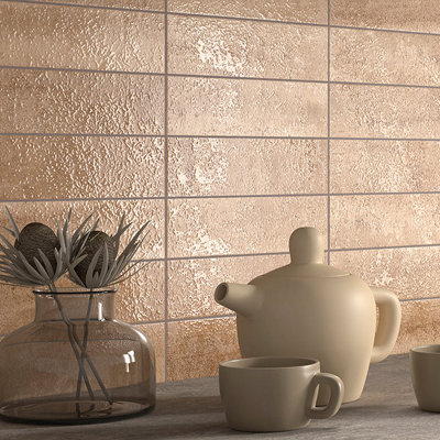 TILES360 JOY TERRACOTTA PREMIUM CERAMIC WALL TILES, PACK OF 50 (1M2 ...