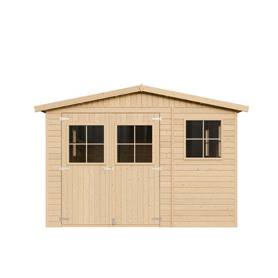 TIMBELA Wooden Garden Shed 17x11 ft/15m2 - FSC certified - M337