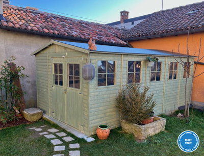 TIMBELA Wooden Garden Shed 17x11 ft/15m2 - FSC certified - M337