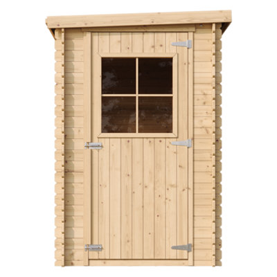 TIMBELA Wooden Garden Shed - 4x8 ft - 2.63 m2 - FSC certified wood - M306