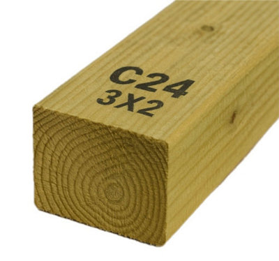 Timber Focus C24 3x2 47 x 75mm x 3m 5 piece Bundle Structural ...