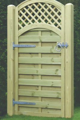 Timber Focus Mayfair Arched Lattice Top Gate 1.8m (H) 0.9m (W)