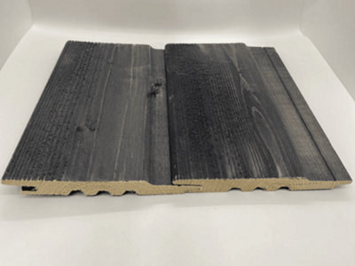 Timber Focus Painted Cladding TG Shiplap Anthracite Grey Viking (L) 2 ...