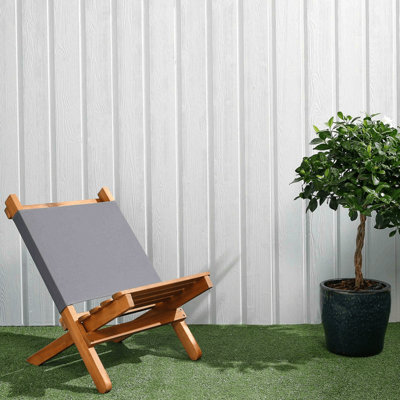 Timber Focus Painted Cladding TG Shiplap Light Grey Viking (L) 2.4m (W) 146mm (T) 19mm Pack of ...