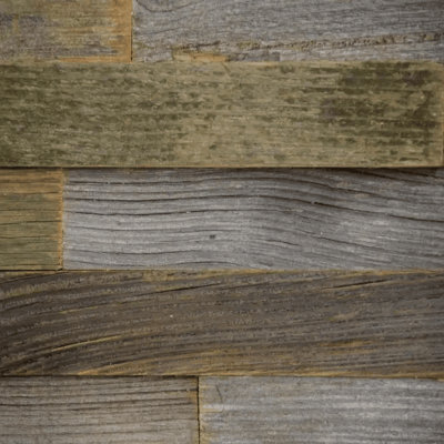 Timber Focus Reclaimed Barnwood in a Box Internal Cladding 0.8m2 Solid Wood