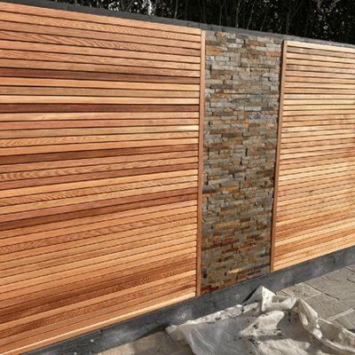 Timber Focus Screen Slat Western Red Cedar For Fencing, Cladding ...