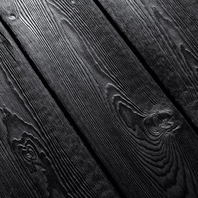 Timber Focus Square Cladding Ebony Charred Brushed Cladding (L) 4mtr (W ...