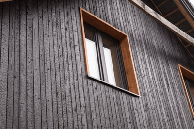 Timber Focus Tongue and Groove Cladding Deep Charred Austrian Larch Shadow Gap (L) 4mtr (W ...