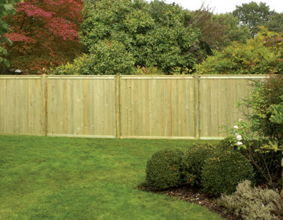 TIMBER FOCUS WINDSOR TONGUE & GROOVE FLAT TOP FENCE PANELS (H) 1.5M (W ...