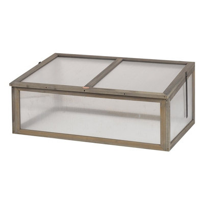 Timber GroZone Cold Frame - Garden Grow House Mini Greenhouse with UV ...