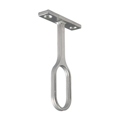 Timco - Centre Bracket - for Oval Tube - Polished Chrome (Size 30 x 15 ...