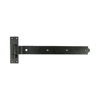 TIMCO Cranked Band & Hook On Plates Hinges Black - 400mm | DIY at B&Q