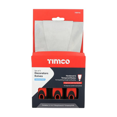 Timco - Decorators Scraper Set (Size 3pcs - 3 Pieces)