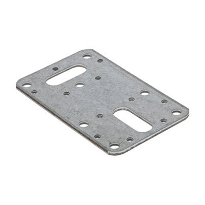 TIMCO Flat Connector Plates Galvanised - 62 x 100 | DIY at B&Q