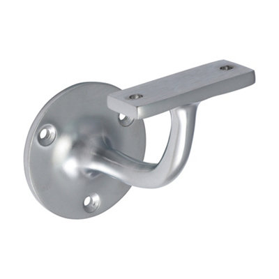 Timco - Handrail Bracket - Satin Chrome (Size 64mm - 1 Each) | DIY at B&Q