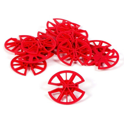 TIMCO IRD80R Pack of 250 Timloc 80mm Plastic Insulation Retaining Discs ...