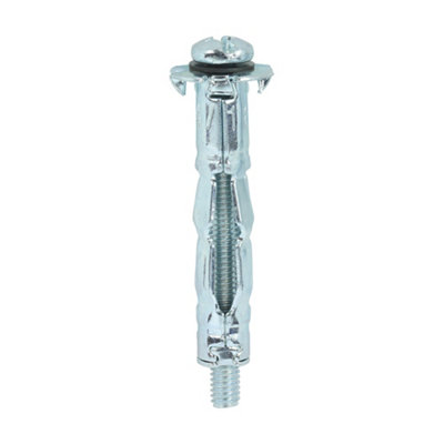 Timco - Metal Cavity Anchors - Zinc (Size M4 x 38 (45mm Screw) - 100 ...