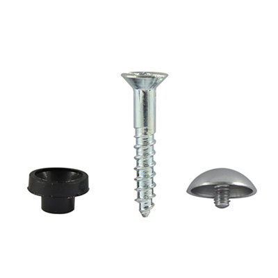 TIMCO Mirror Screws Dome Head Chrome - 8 x 3/4