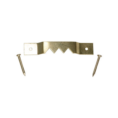 Timco - Mixed Sawtooth Hangers and Nails - Electro Brass (Size 41mm ...