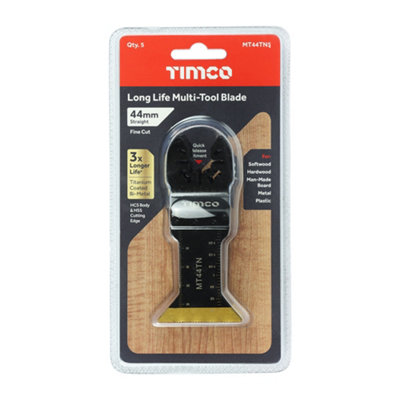 TIMCO Multi-Tool Fine Cut Blades For Wood/Metal Titanium Coated Bi ...