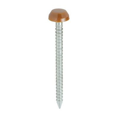 Timco - Polymer Headed Pins - A4 Stainless Steel - Clay Brown (Size ...