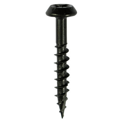 TIMCO Rainwater Bracket Exterior Black Screws - 5.0 x 25 | DIY at B&Q