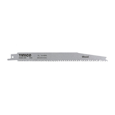 Timco - Reciprocating Saw Blades - Wood Cutting - High Carbon Steel ...