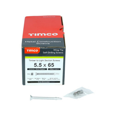 TIMCO Self-Drilling Wing-Tip Steel to Timber Light Section Exterior ...