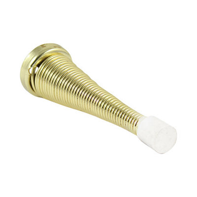 Timco - Spring Door Stops - Electro Brass (Size 78 x 24 - 2 Pieces ...