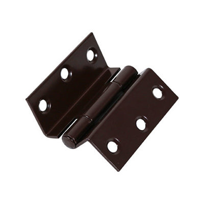 TIMCO Stormproof Hinges (1951) Steel Brown - 63 x 58 | DIY at B&Q