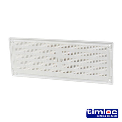 Timco - Timloc Internal Plastic Hit and Miss Louvre Grille Vent - White ...