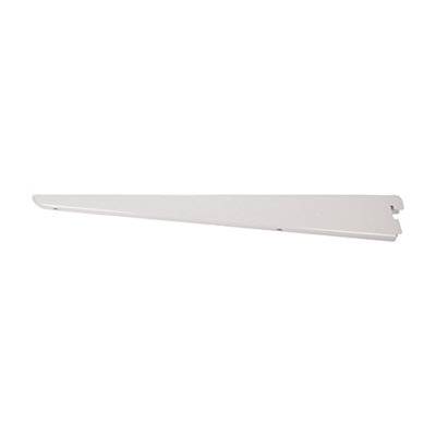Timco - Twin Slot Shelf Bracket - White (Size 370mm - 1 Each) | DIY at B&Q