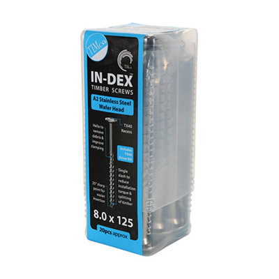 TIMCO Wafer Head A2 Stainless Steel Timber Screws - 8.0 x 150 (20pcs)