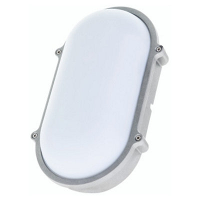 Timeguard LEDBHO25W LED Oblong Bulkhead Light Fitting - 25W (Grey/Opal)