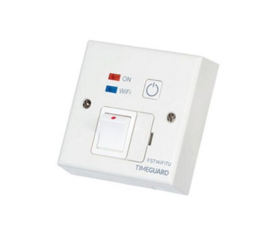 Timeguard Wi-Fi Controlled Fused Spur Timeswitch Wall Socket FSTWIFI, White