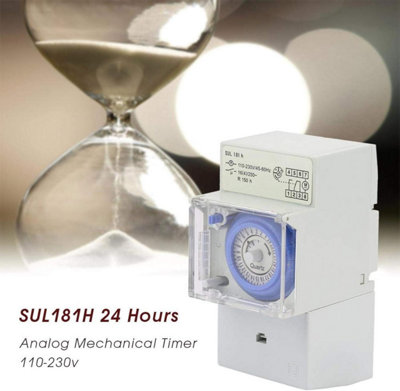 Timer Switch - 110-230V SUL181H 24 Hour Analog Mechanical Timer Manual ...