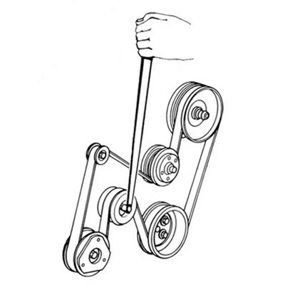 Timing Serpentine Belt Tension Tensioner Setting Tool Kit 1/2" 3/8" 8x
