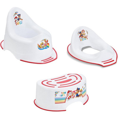 Tiny to Tots Paw Patrol 3-Piece Toilet Training Set