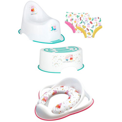 Tiny to Tots Peppa Pig 4-Piece Toilet Training Set