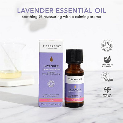 Tisserand Aromatherapy - Lavender - Organic Essential Oil ,Massage Oil, Aromatherapy Oil - 100% ...