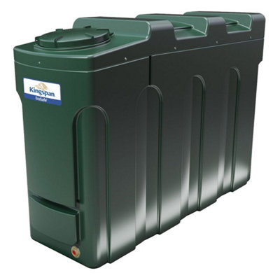 Titan 2000 Litre Slimline Bunded Oil Tank with Fitting Kit and Gauge ...