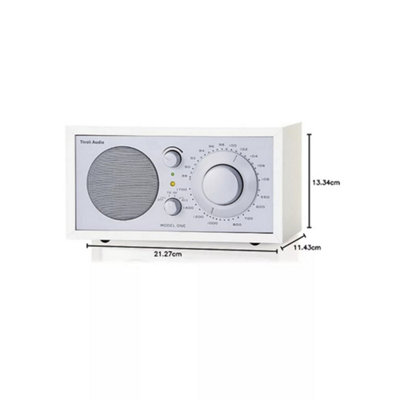 Tivoli Audio Model One AM FM Table Radio White / Silver