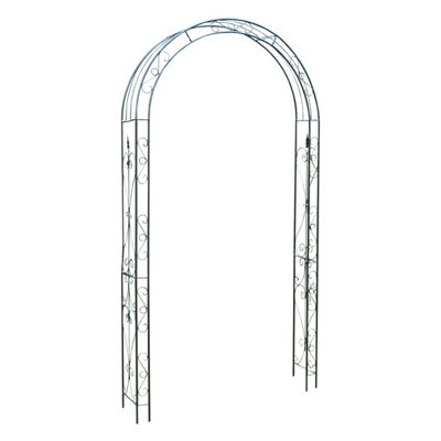 Tivoli Metal Decorative Garden Arch in Black