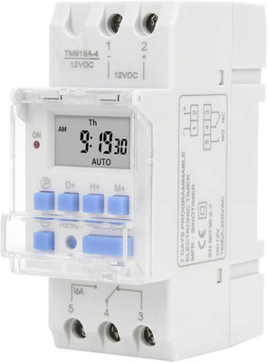 TM919A-4 12V Timer, Time Relay with LCD Display and Countdown ...