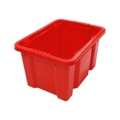 TML Storage Box Red (39 x 26 x 18cm) | DIY at B&Q