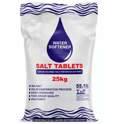 TnP Distribution Water Softener Salt Tablets 25kg Bag - Food Grade Salt